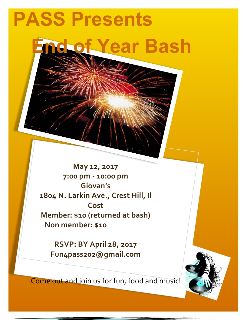 END OF YEAR BASH – PASS IEA/NEA