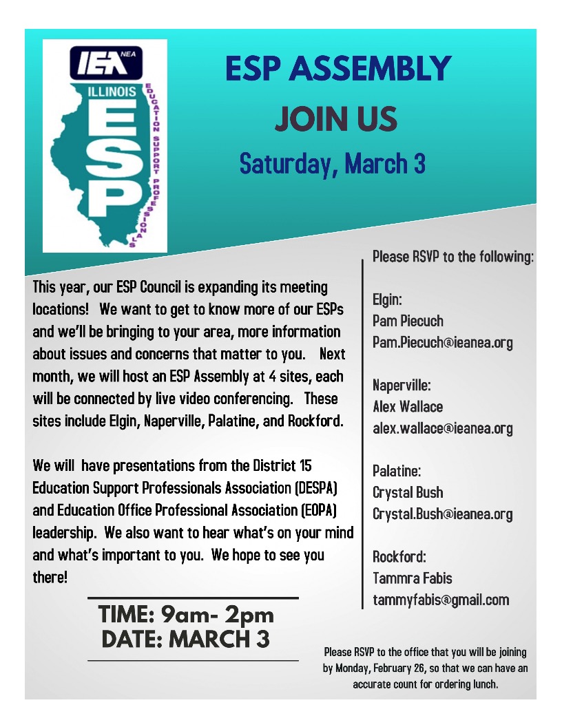 ESP Assembly – PASS IEA/NEA