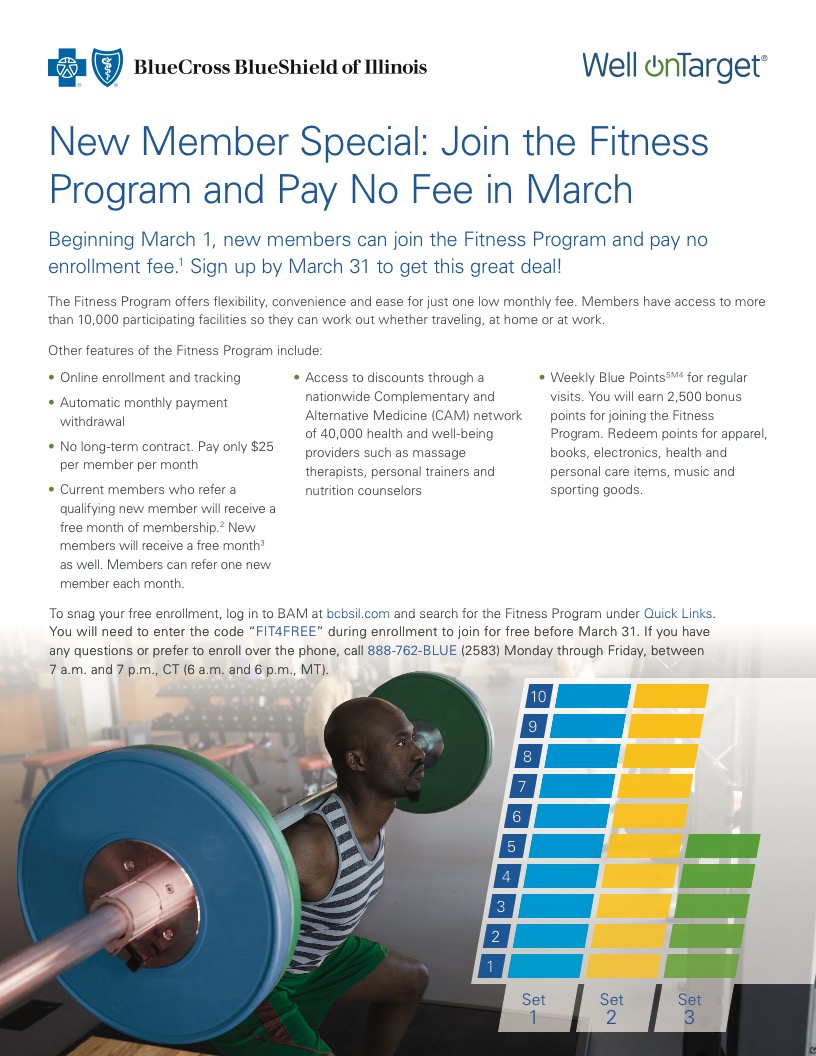 BCBS Fitness Program – PASS IEA/NEA